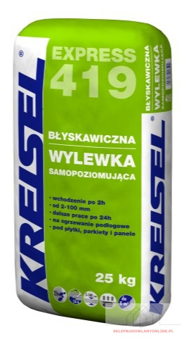 Wylewka samopoziomująca błyskawiczna EXPRESS-419 opak.= 25kg KREISEL > KREISEL - Sklep Budowlany ...